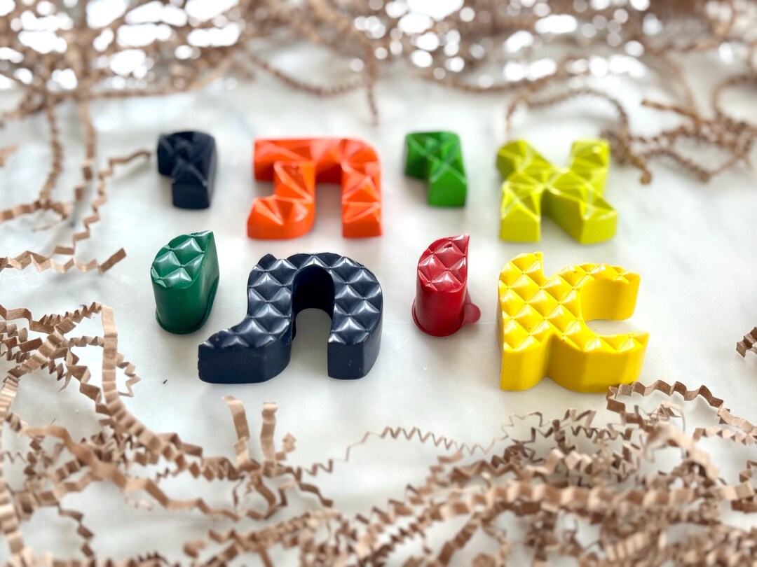 Hebrew Name Crayons Personalized | Custom Gift | Personalized Gift ...