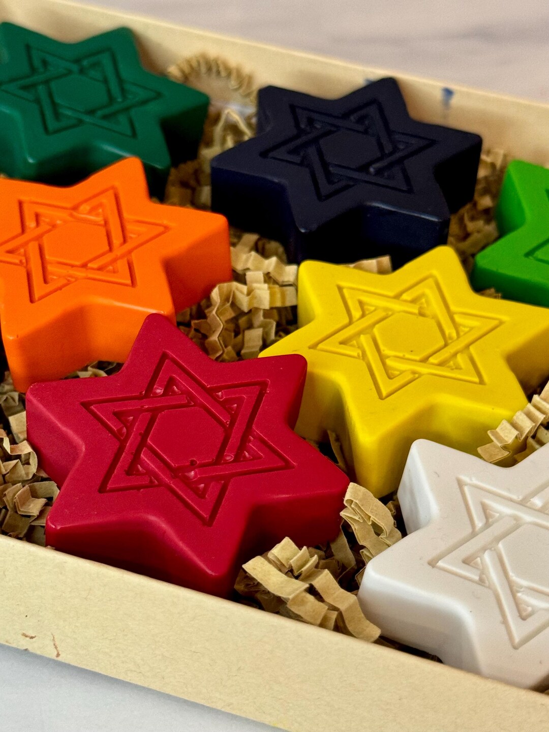 Star of David Crayons | Jewish Party Favors | Israel - Etsy