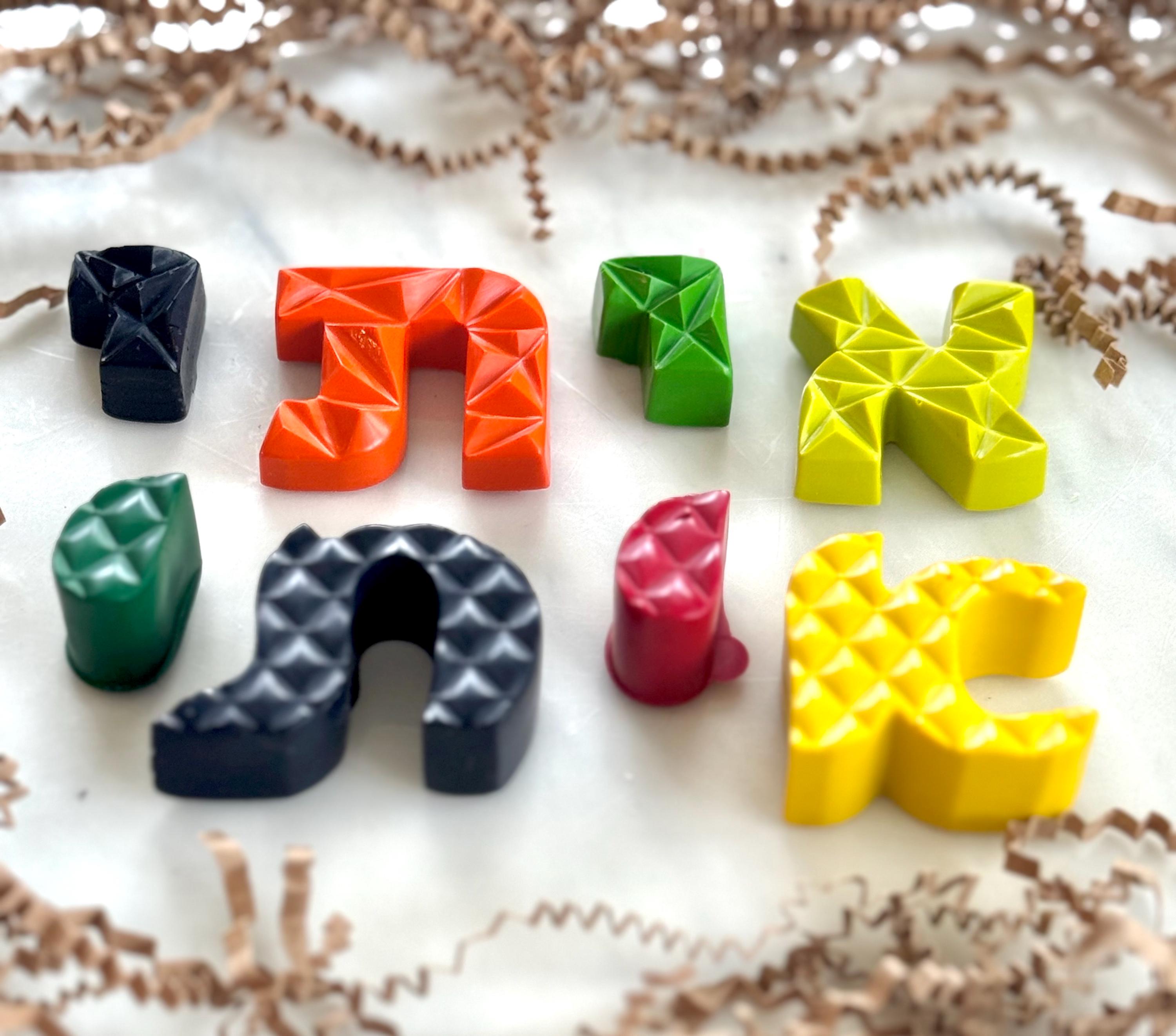 Hebrew Name Crayons Personalized | Custom Gift | Personalized Gift ...