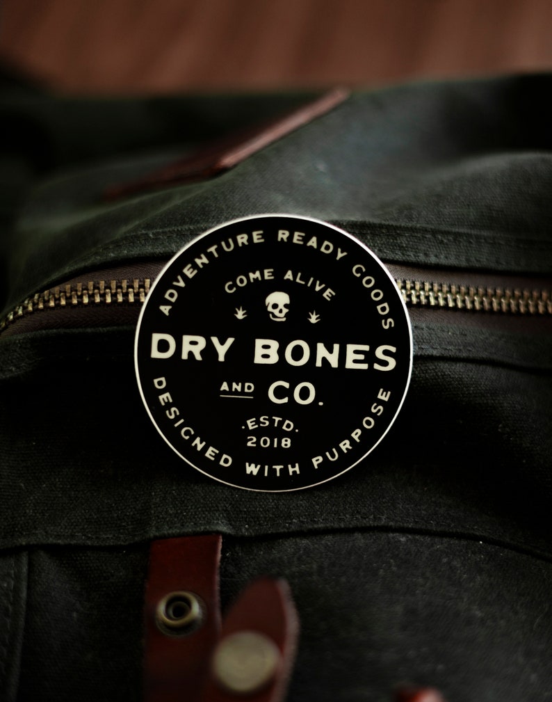 Dry Bones and Co. Logo Sticker - Etsy