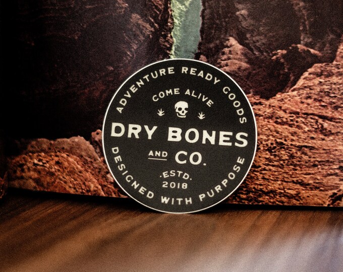 Dry Bones and Co. Logo Sticker - Etsy