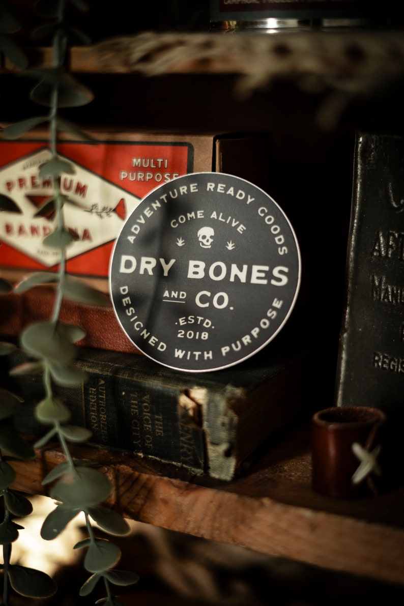 Dry Bones and Co. Logo Sticker - Etsy