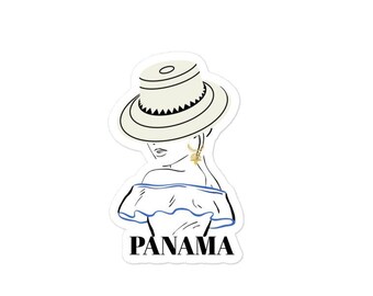 Molartpty Sombrero Pintao Sticker, Panama Decals, Panama Souvenirs ...