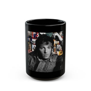 Bruce Springsteen Album Collage Black Mug (15oz) - Etsy