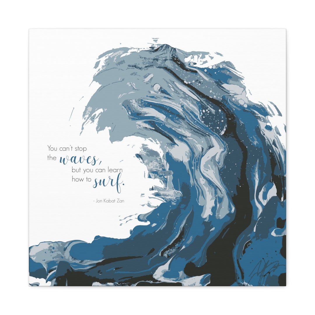 Wave Quote Canvas Wraps - Etsy