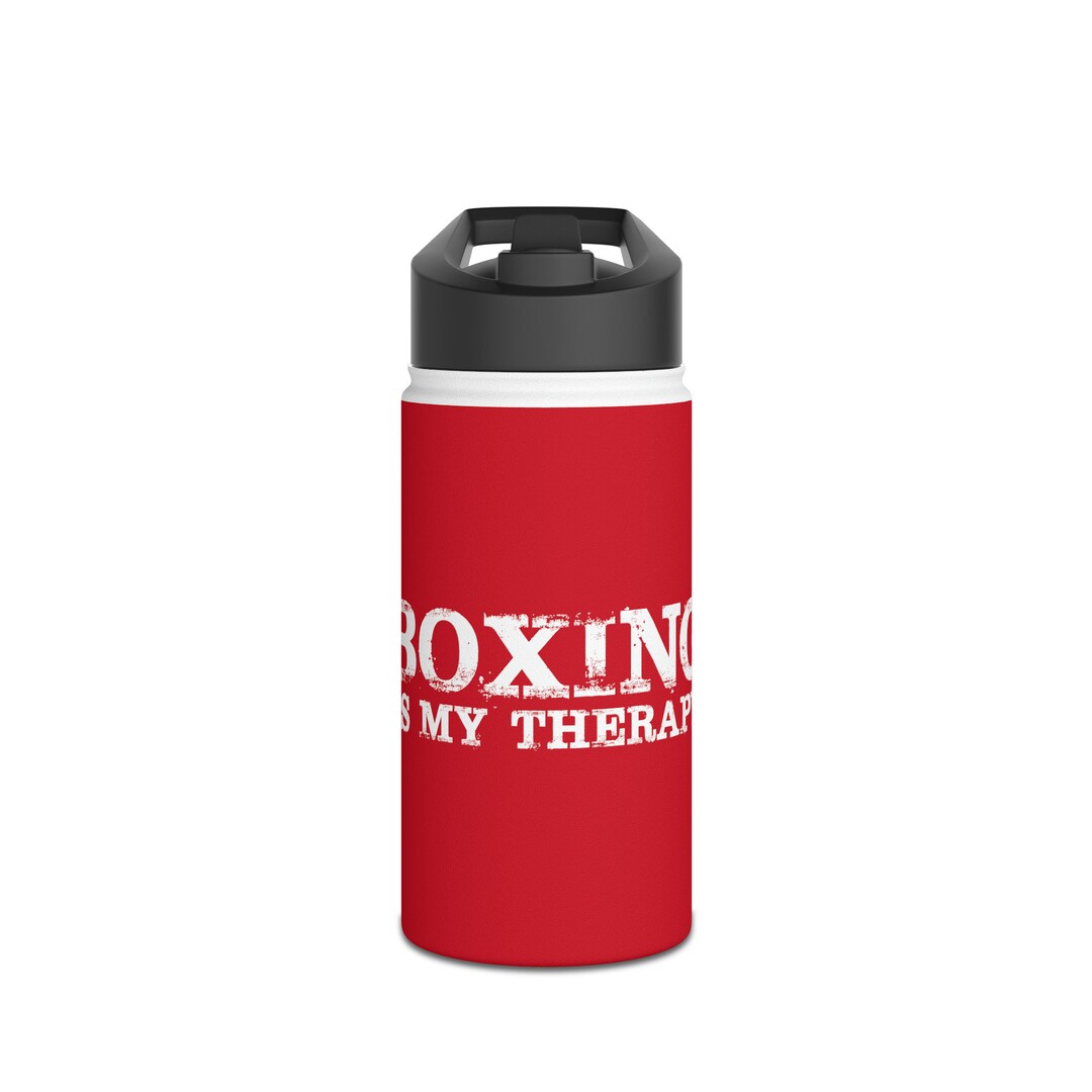 Boxing is My Therapy Stainless Steel Water Bottle - Etsy