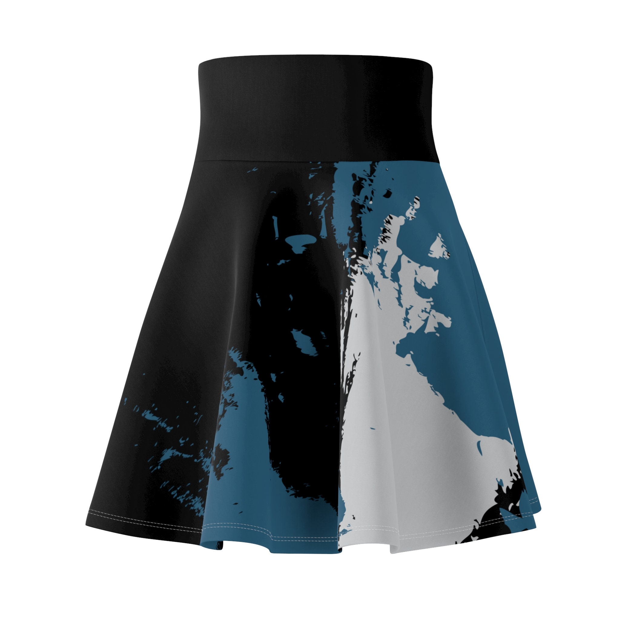 Abstract Blue Skirt - Etsy