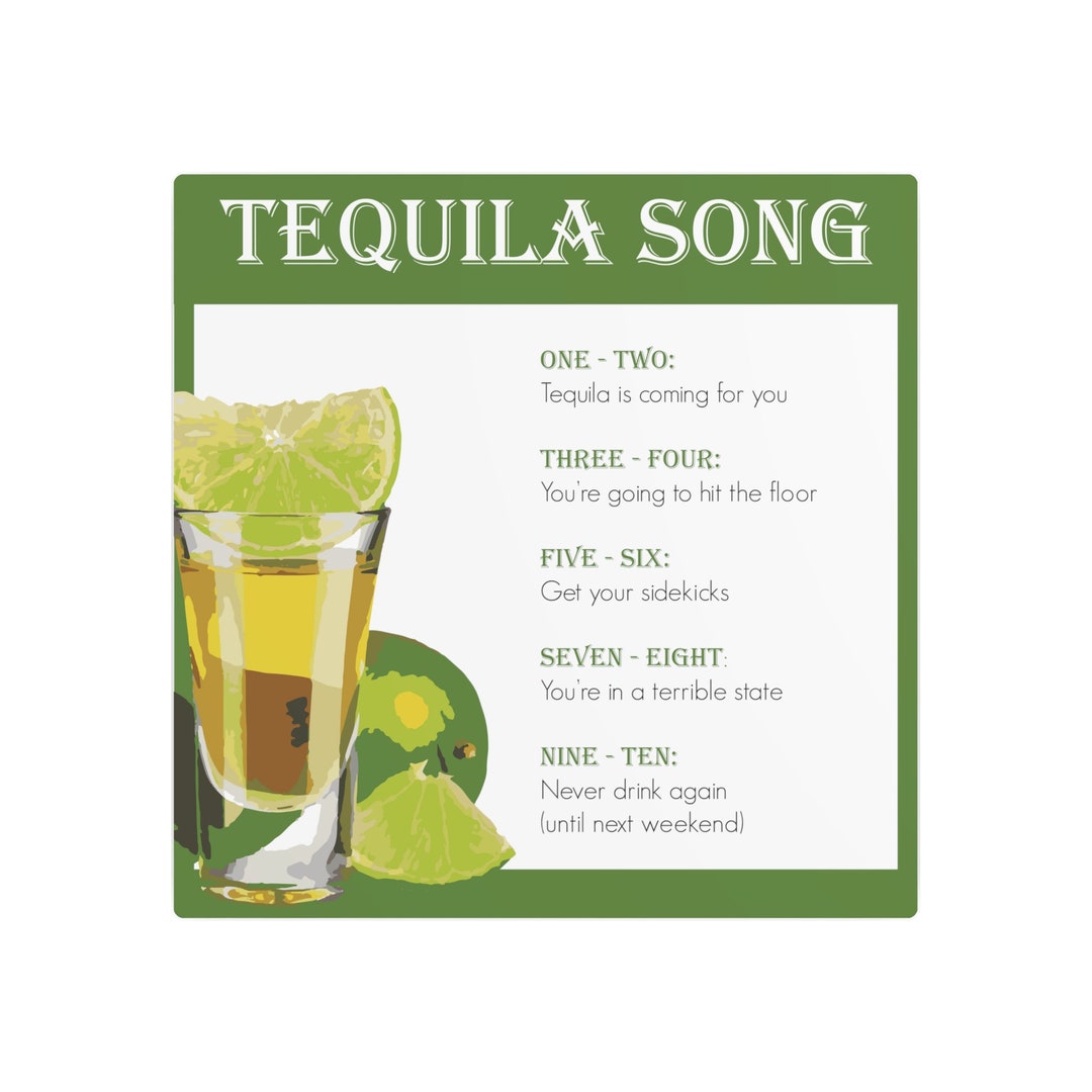 Tequila Song Metal Sign - Etsy