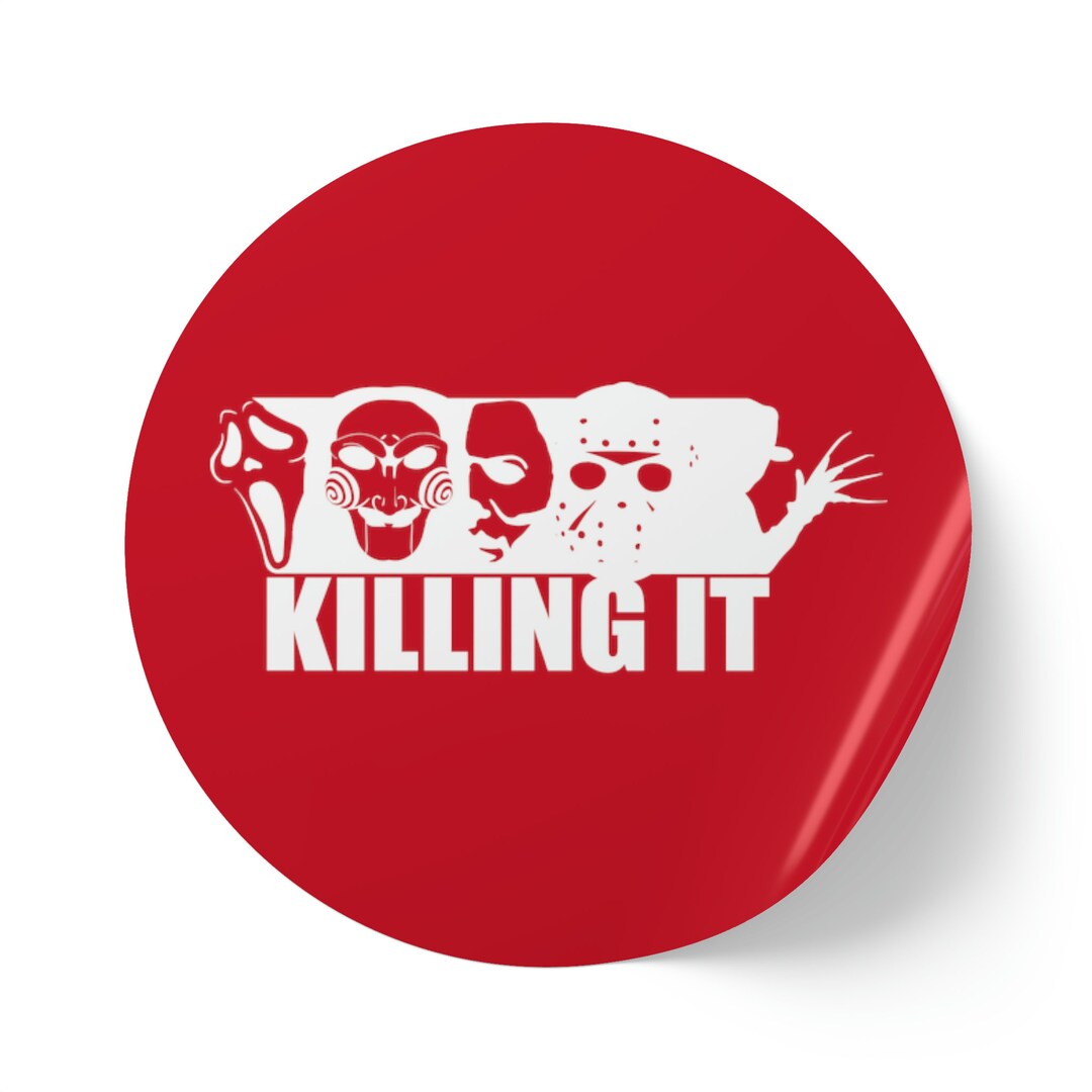 Killing It Round Sticker Label Rolls - Etsy