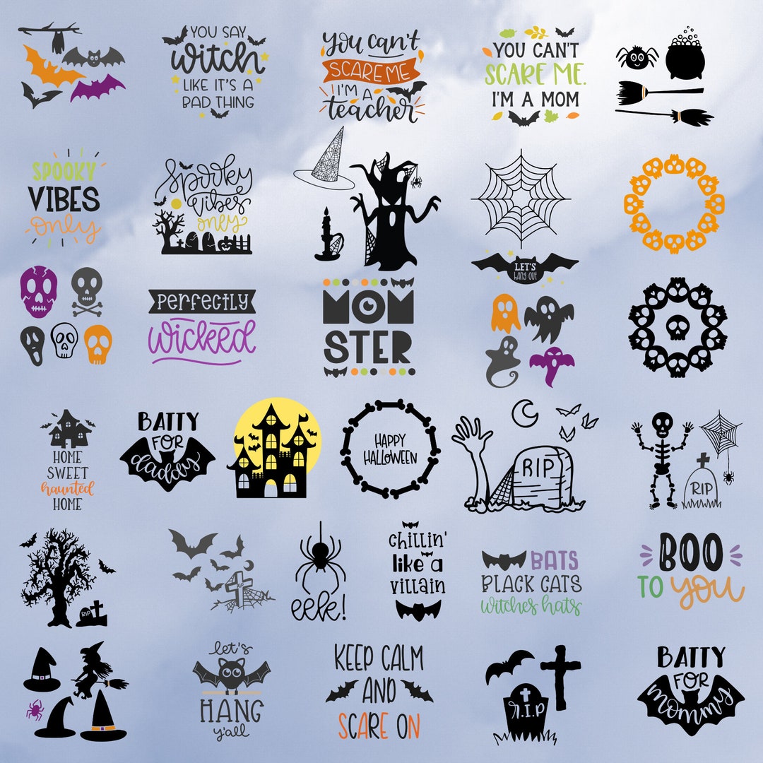 Halloween SVG Bundle: 140 Cut Files for Cricut (digital Download) - Etsy