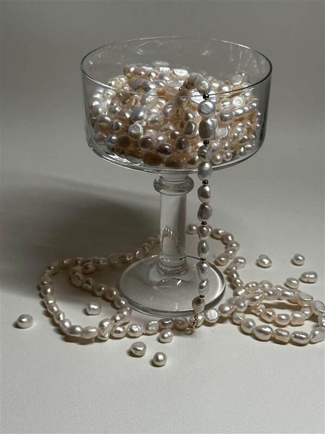 Hera Baroque Natural Pearl Bracelet | Solid 925 Sterling Silver | Gold ...