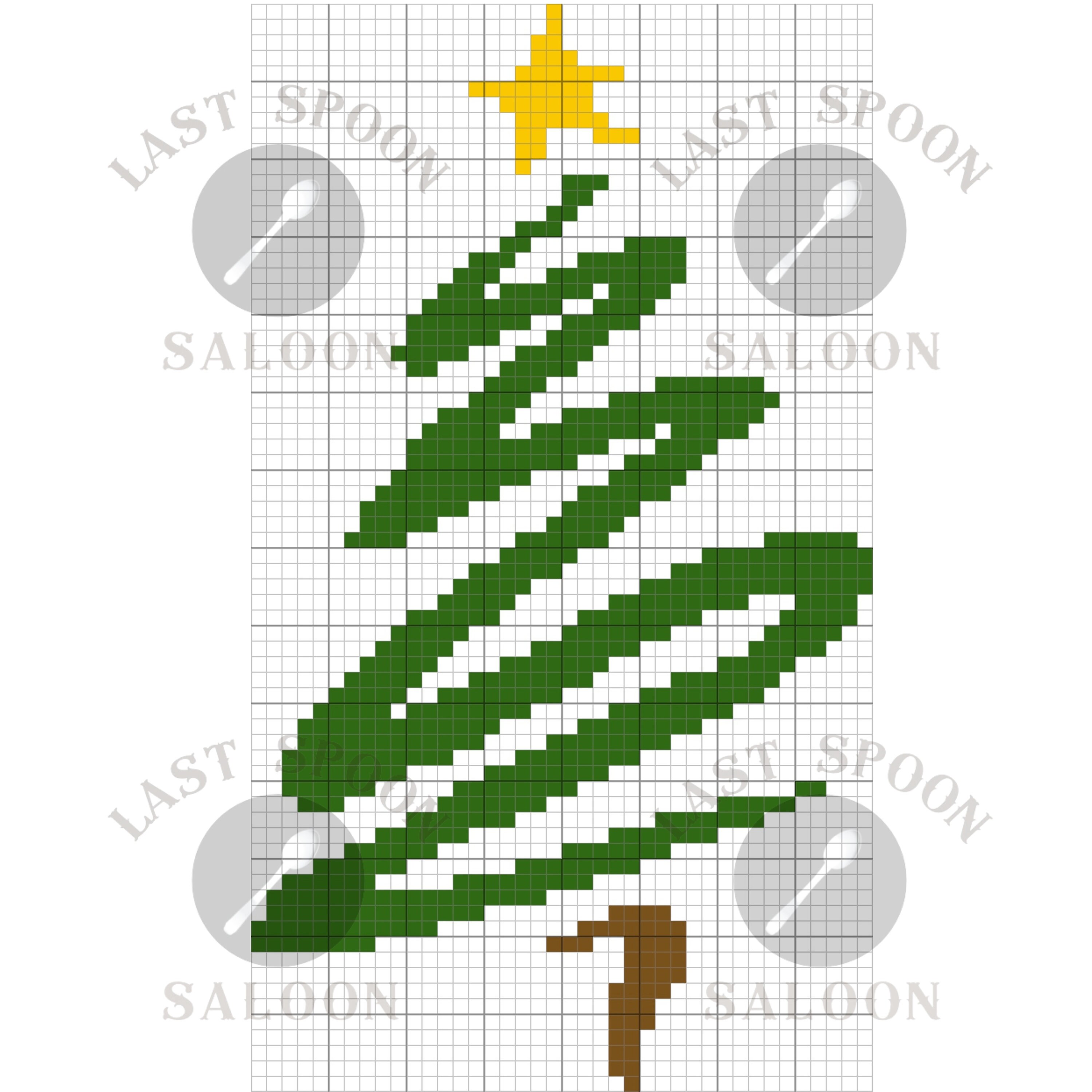 Simple Christmas Tree Cross Stitch Pattern Digital Download - Etsy
