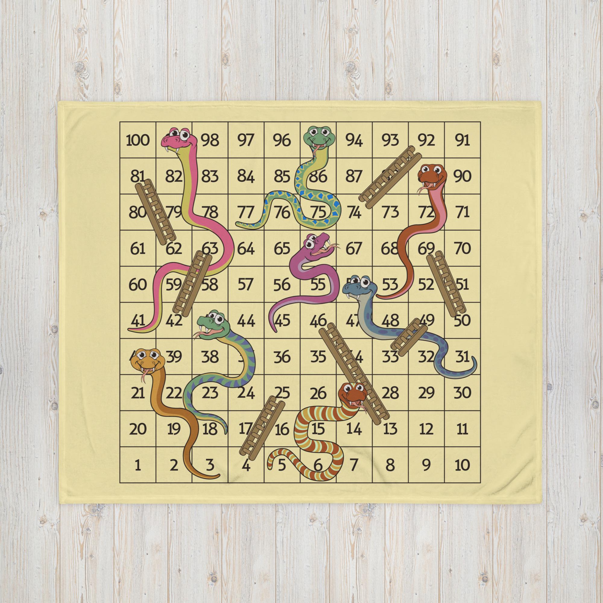 Snakes and Ladders Board Game Throw Blanket - Etsy
