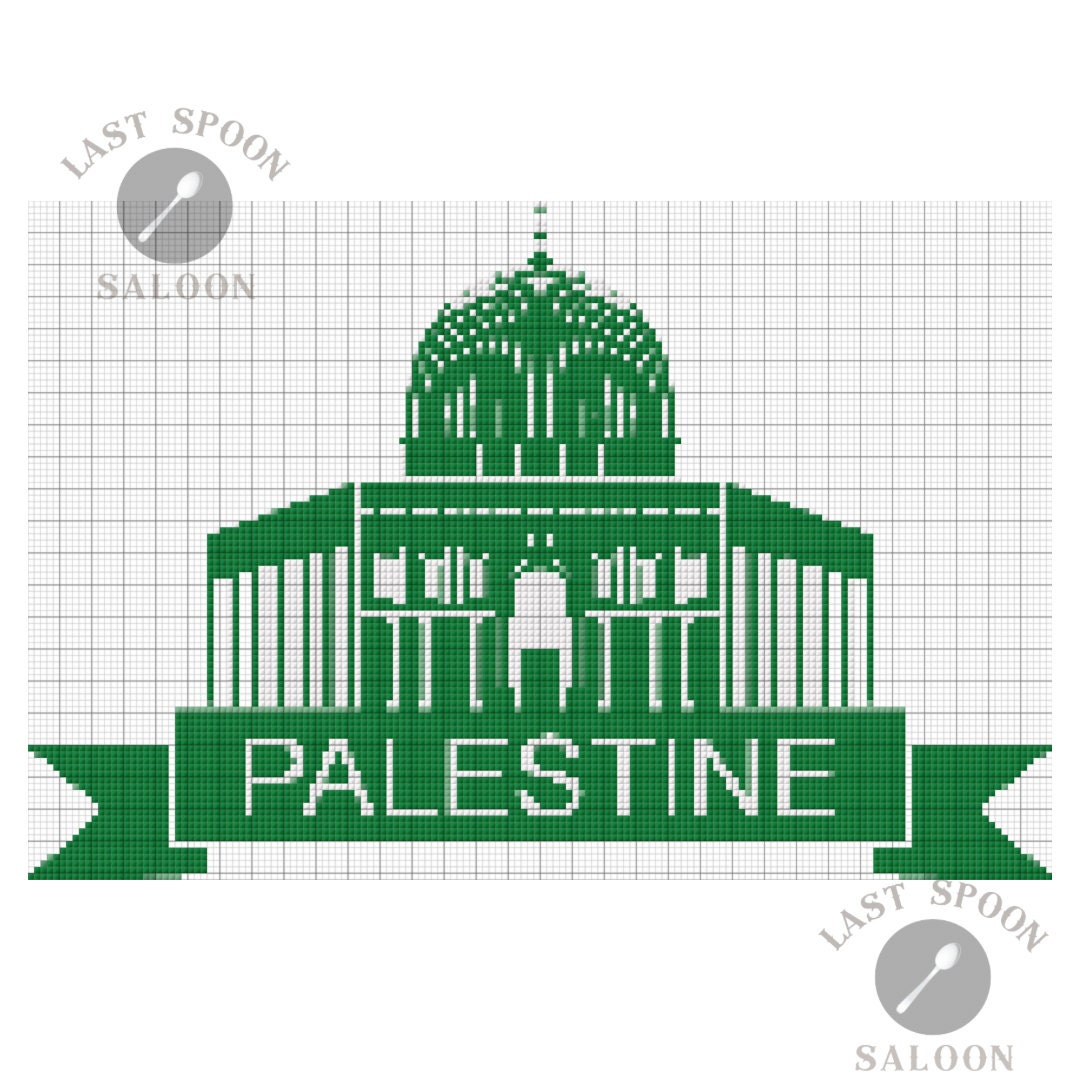 Dome of the Rock Al-aqsa Mosque Simple Cross Stitch Pattern Instant ...