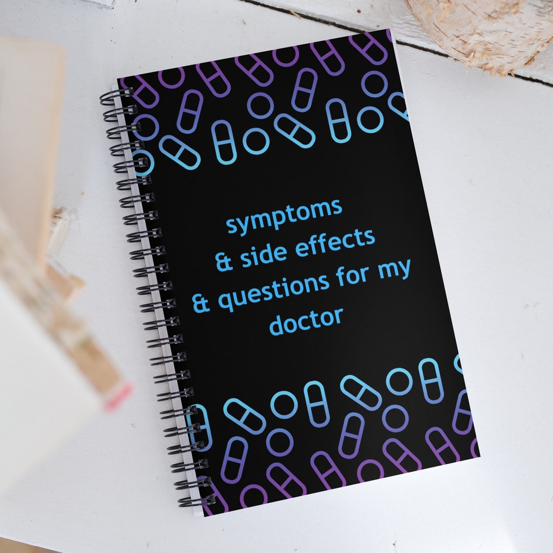 Spiral Symptom Tracker/medical Questions Notebook for Patients - Etsy