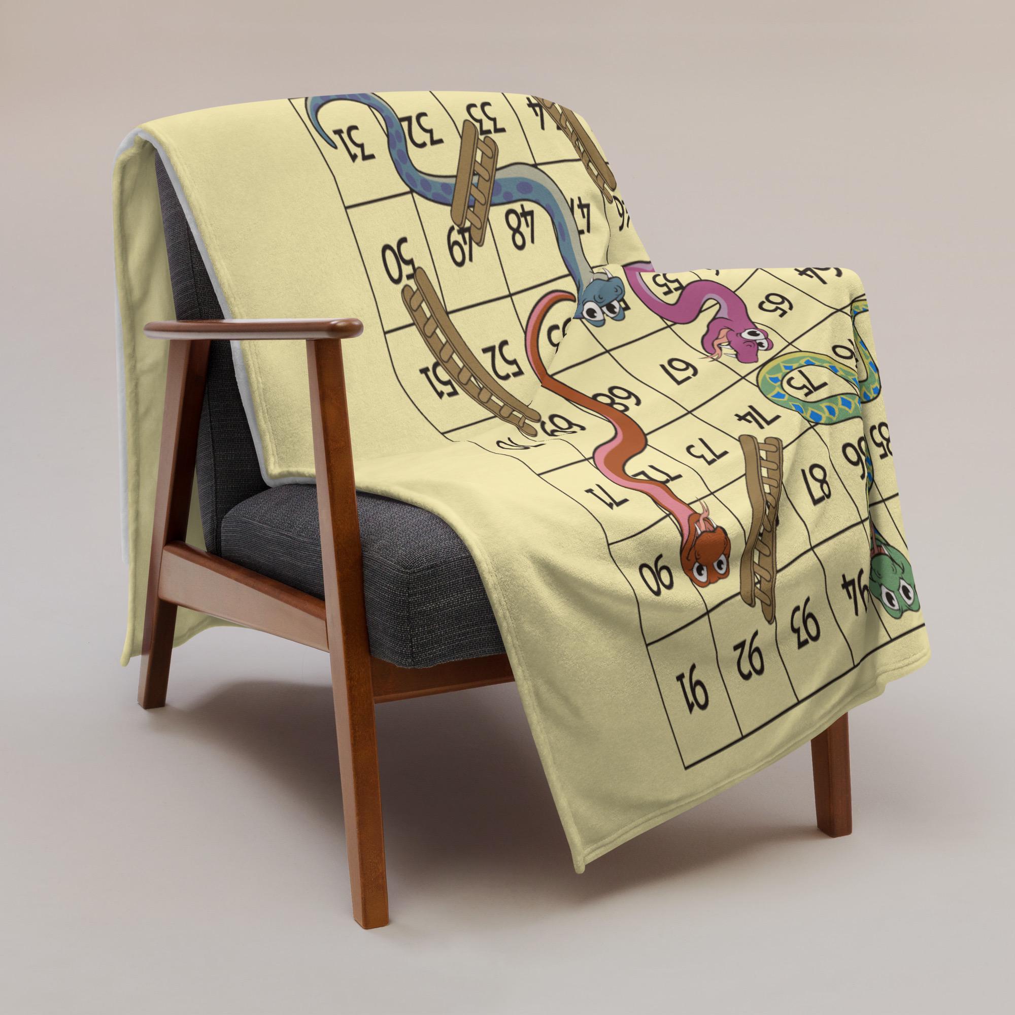 Snakes and Ladders Board Game Throw Blanket - Etsy