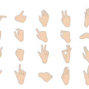 Dynamic Animating Hands Mega Pack - 20 Positions in 4 Colors - Etsy