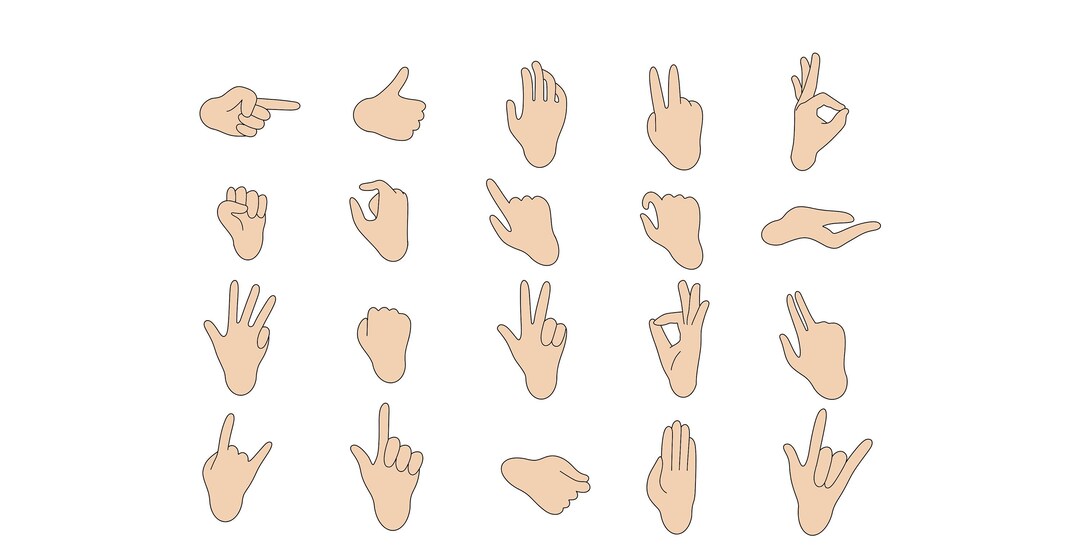 Dynamic Animating Hands Mega Pack - 20 Positions in 4 Colors - Etsy