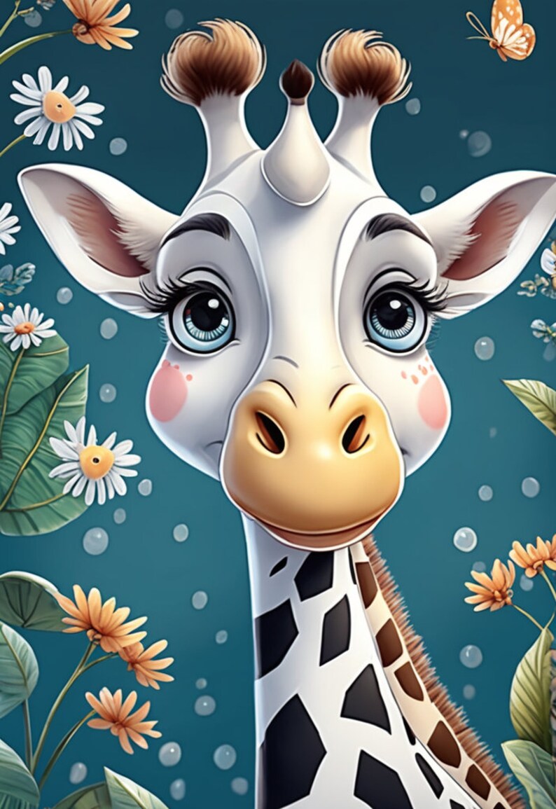 Cute Fantasy Adorable Giraffes - Etsy