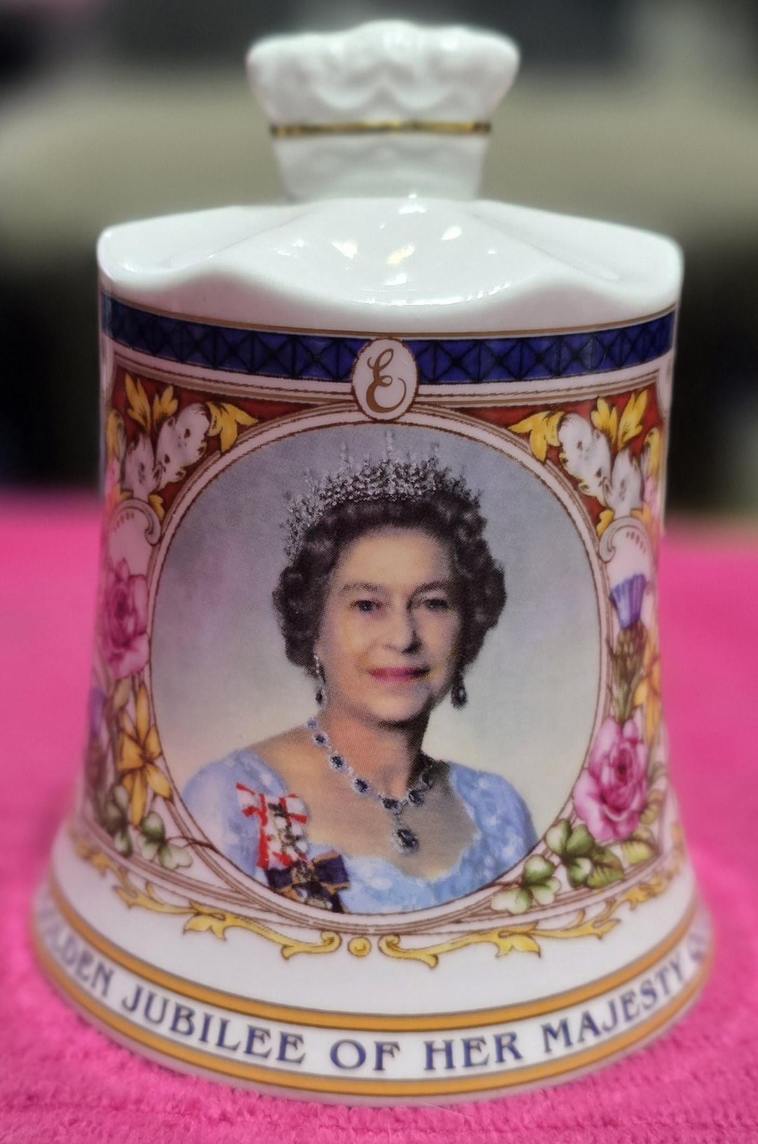 Ainsley Bone China Commemorative Bell Golden Jubilee Perfect Condition ...