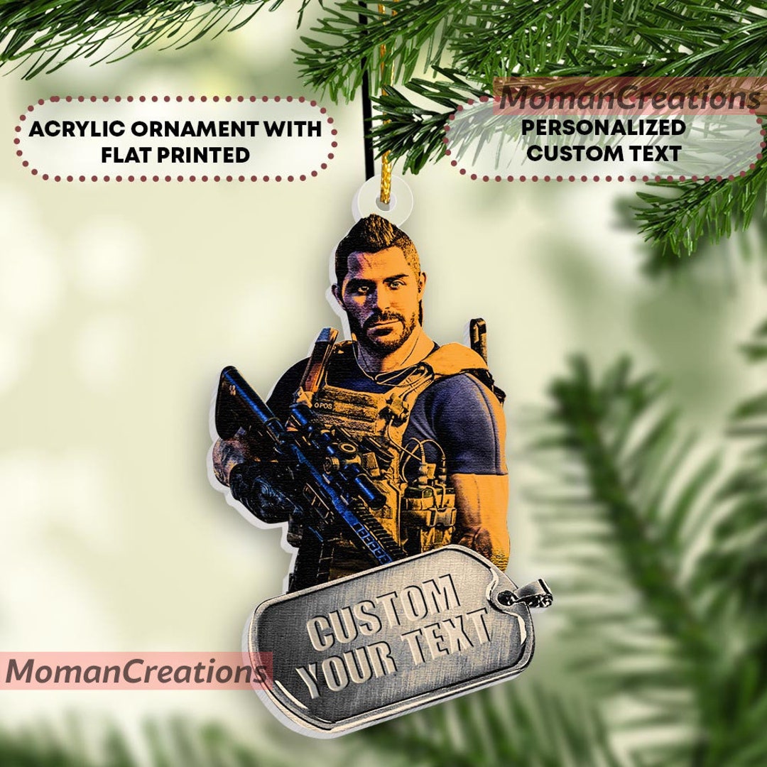 Custom Text John Soap Mactavish COD Christmas Acrylic - Etsy
