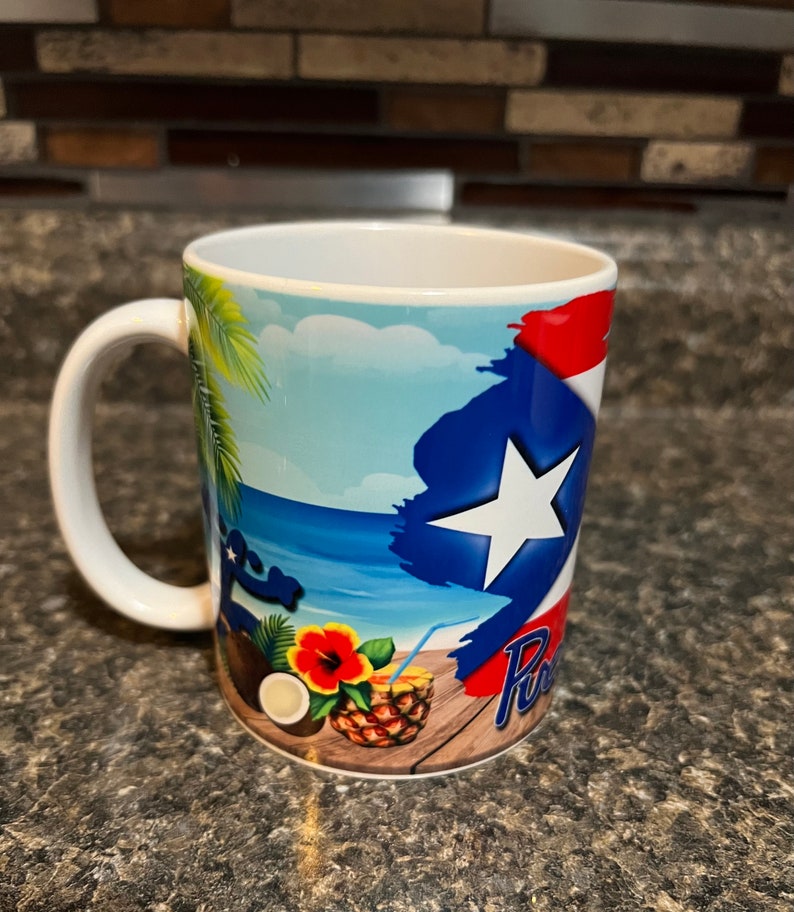 Puerto Rico Mug - White - Etsy