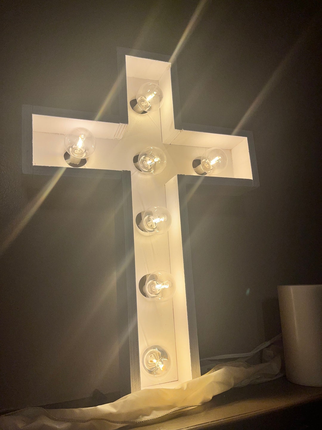18 Lighted Cross Display - Etsy