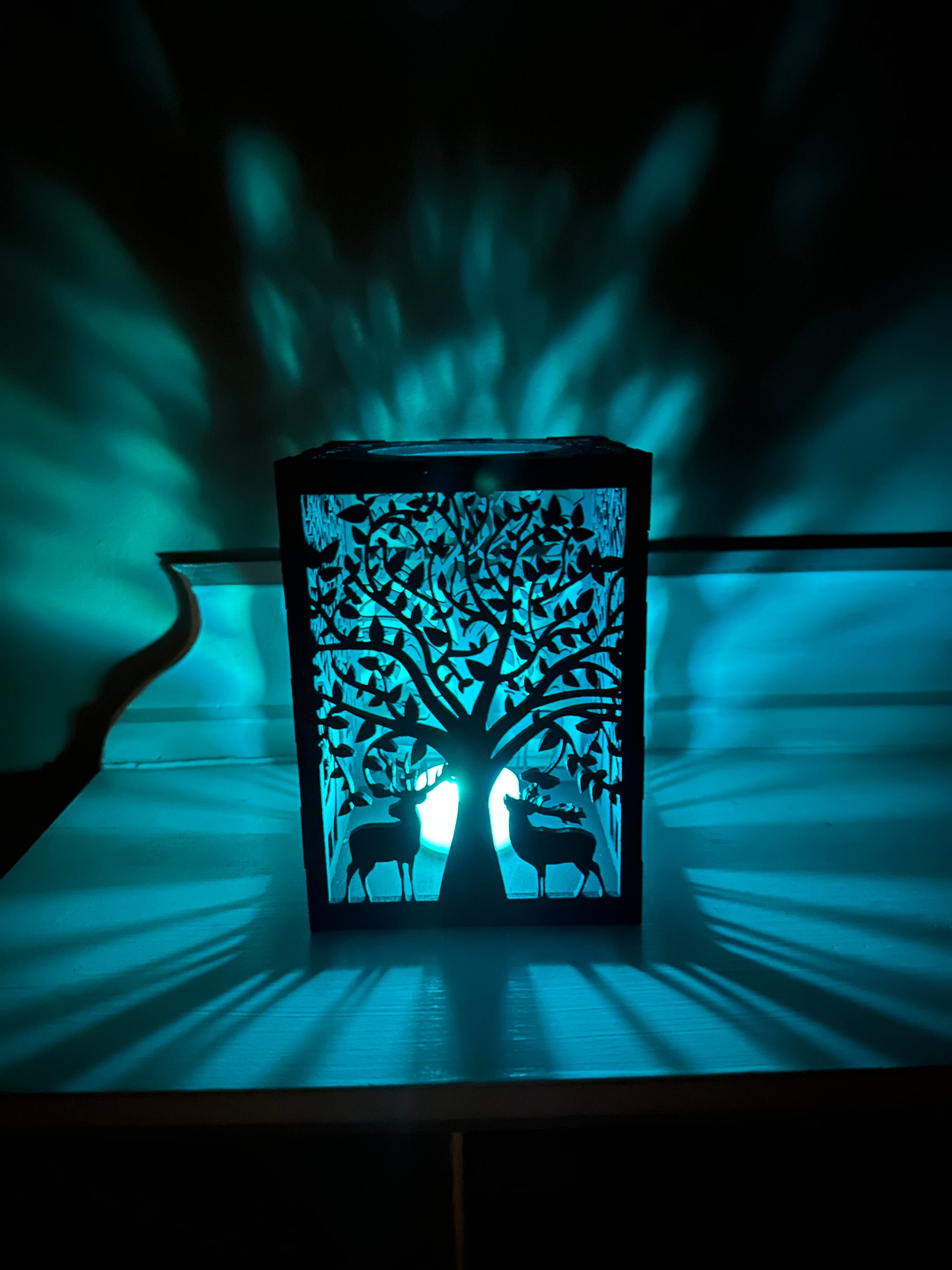 Laser Cut Wooden Lantern: Detailed Animal and Nature Showcase, Dazzling ...