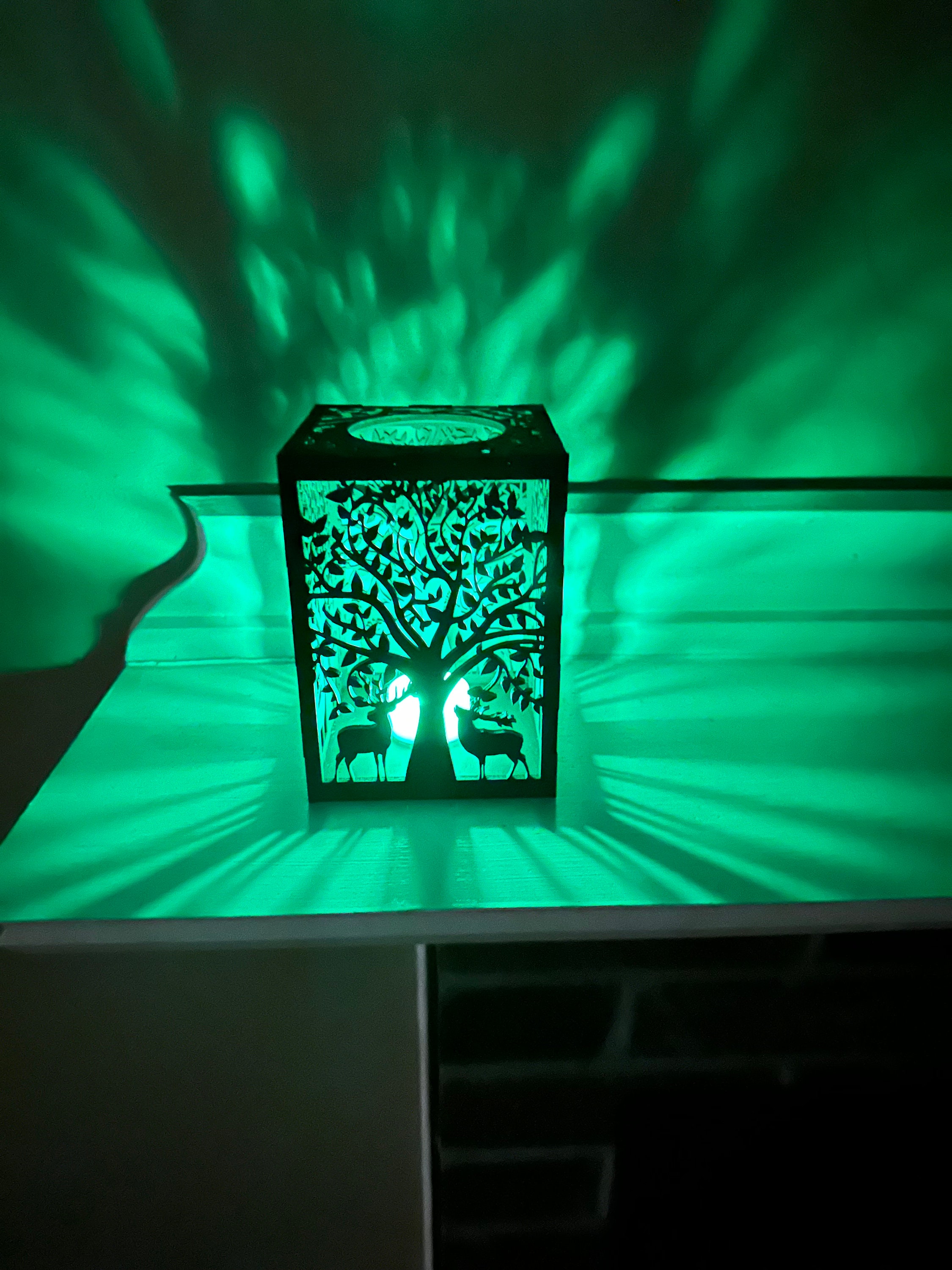 Laser Cut Wooden Lantern: Detailed Animal and Nature Showcase, Dazzling ...