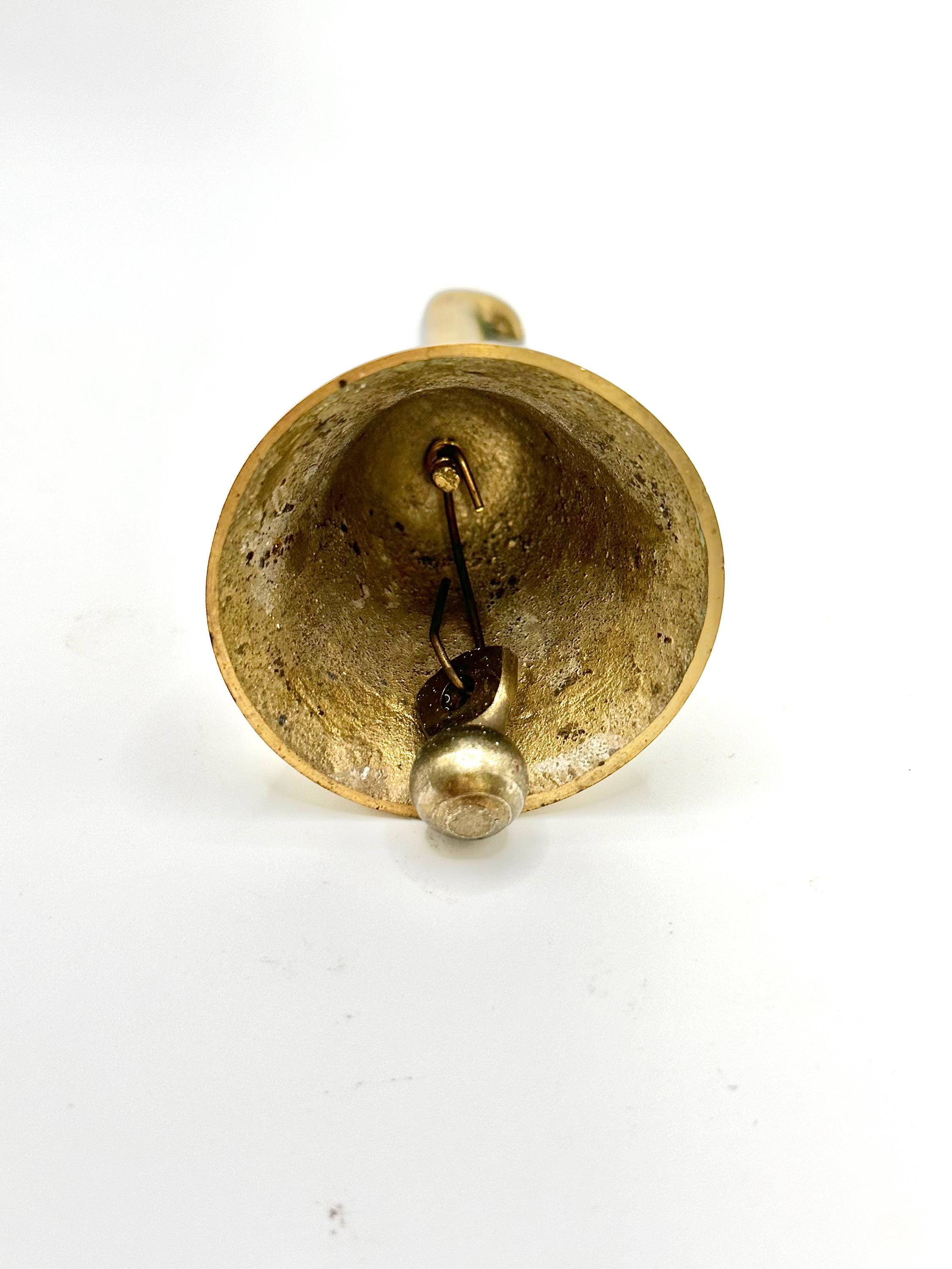 Antique Cast Brass Music Note Bell - Etsy
