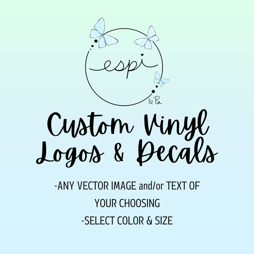 Custom Vinyl Logos & Decals - Etsy