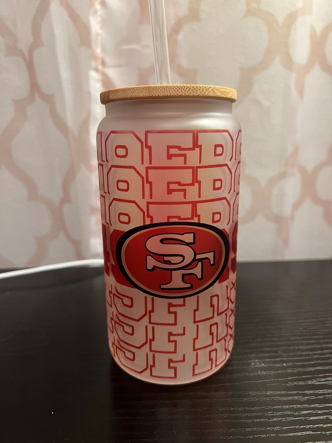 49ers Glass Cup - Etsy
