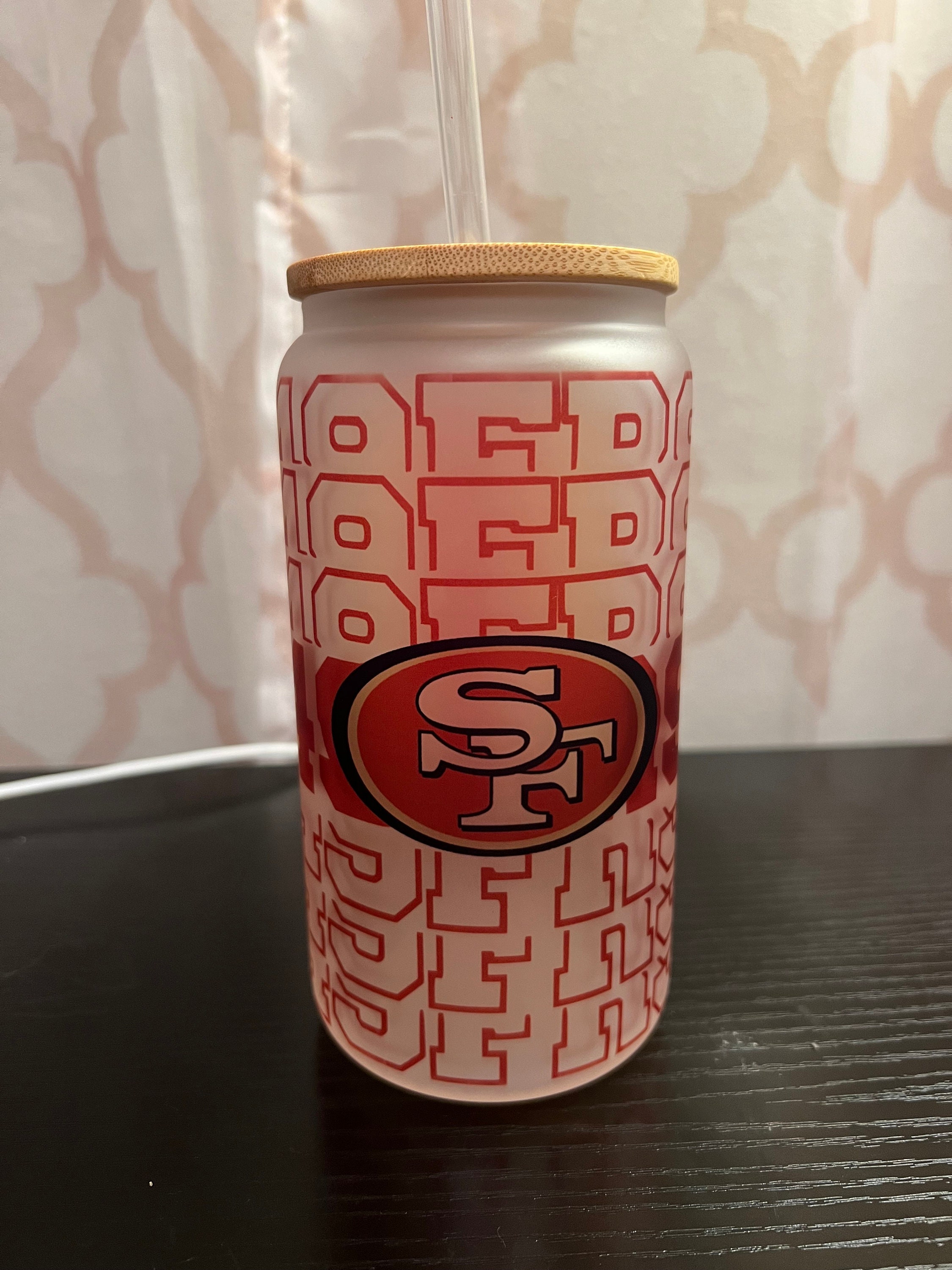 49ers Glass Cup - Etsy