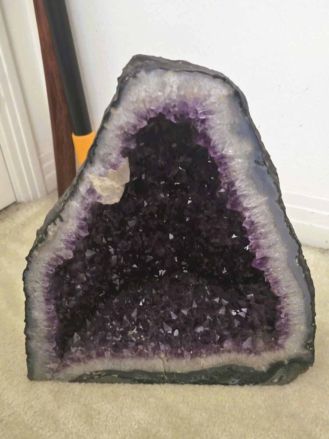 Large Amethyst Geode Cathedral – 14” Tall Natural Crystal (34.4 Lbs) - Etsy