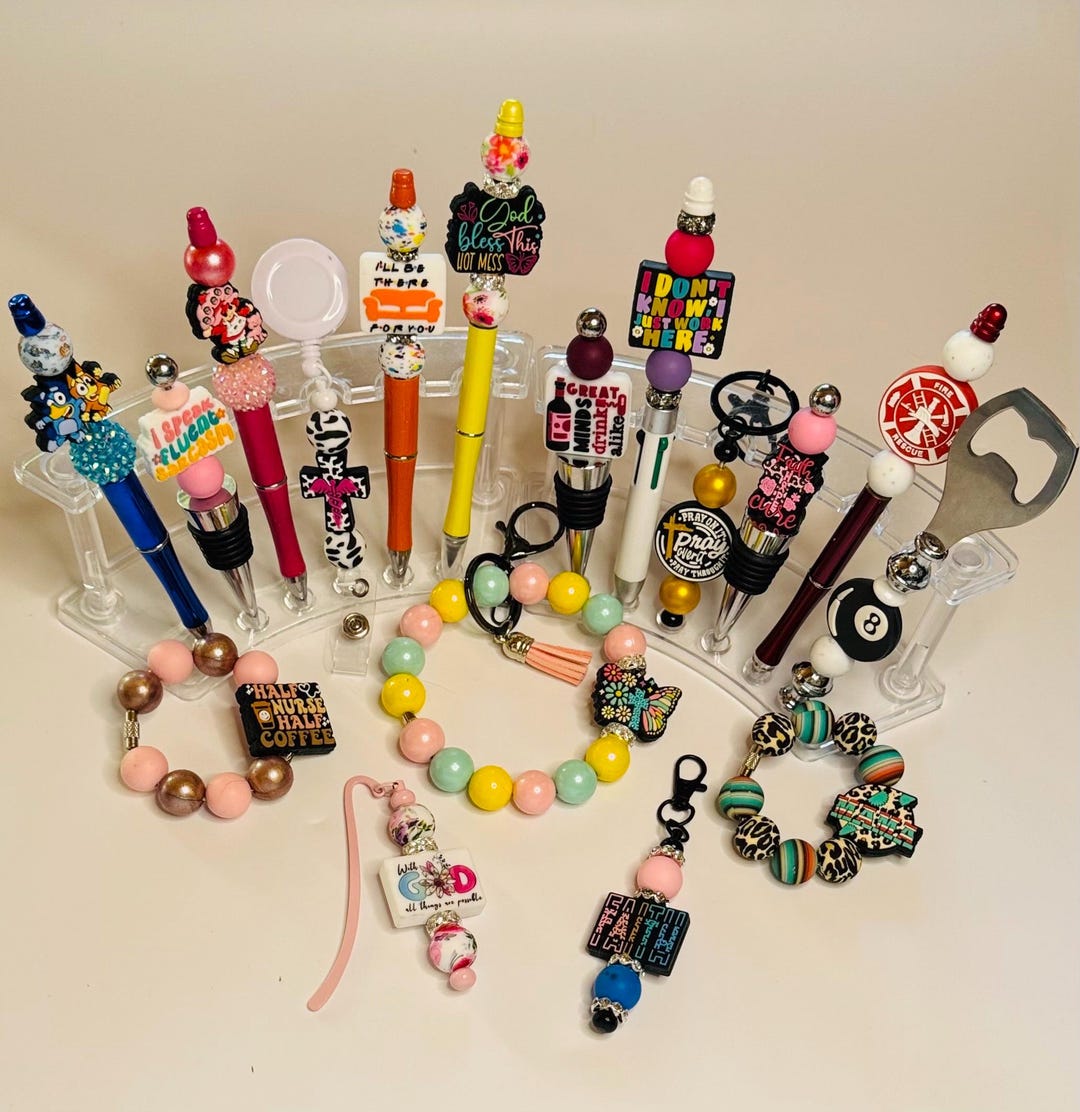 Custom Beaded Badge Reel - Etsy