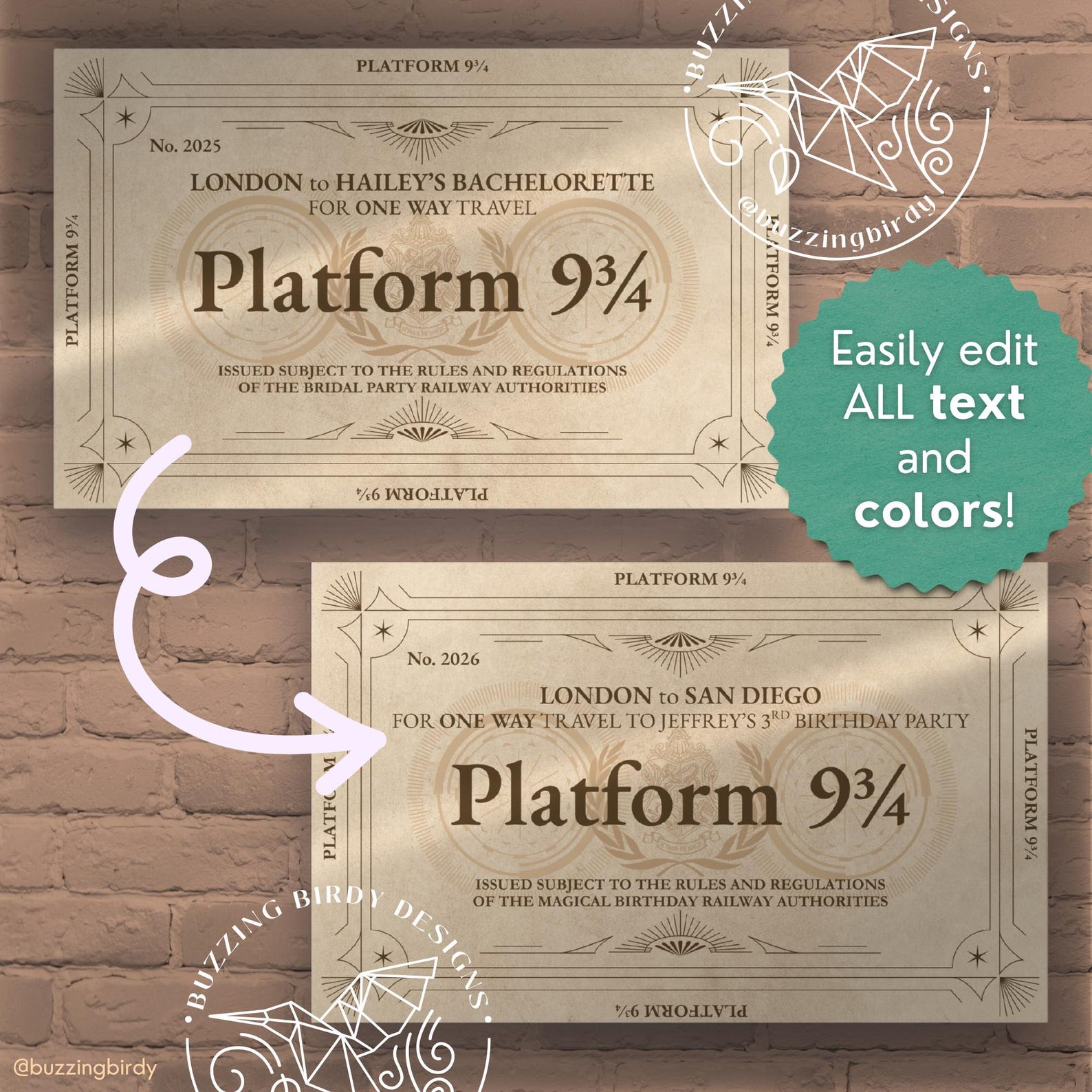 Custom Wizard School Acceptance Letter Printable: Editable Canva ...