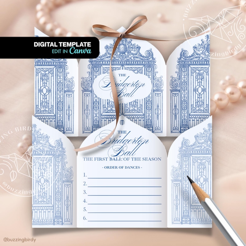 Dance Card Templates - Etsy