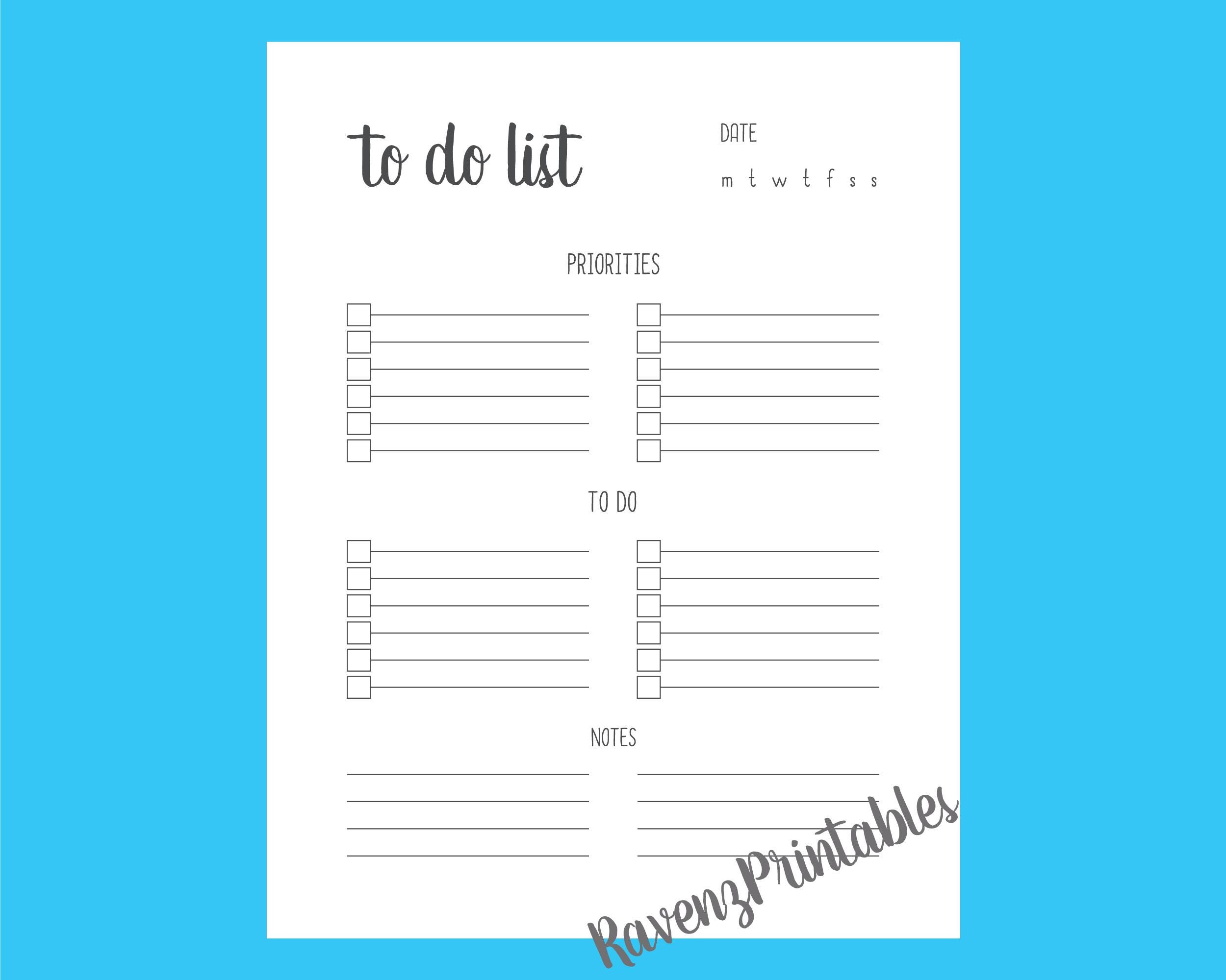 Printable Planner, Printable to Do List, Printable Organizer, Wedding ...