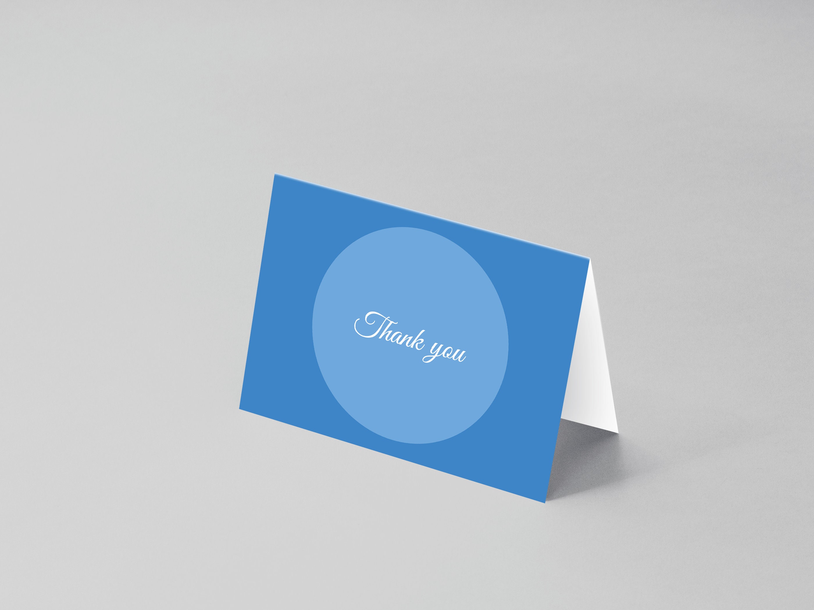Thank You Horizontal Folding Card Mockup - Etsy