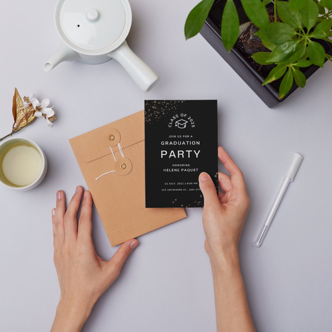 Simple Graduation Party Invitation - Etsy