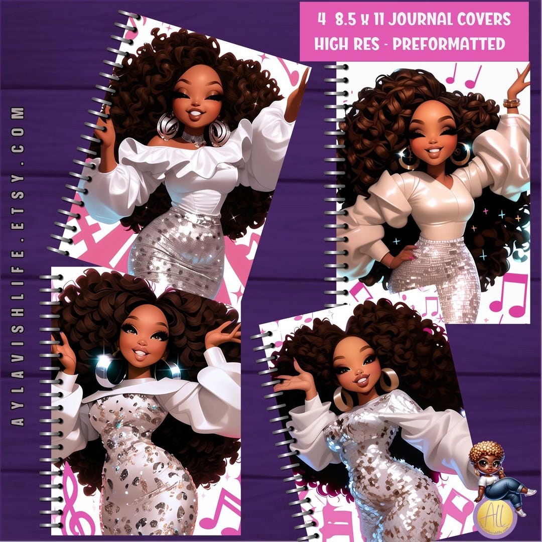 I Love Music Journal Covers | 8.5x11 High-resolution Digital Download ...