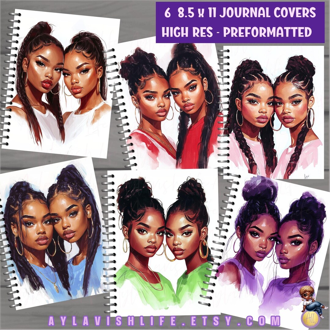 Sisterhood Set of 6 High-res Journal Covers 8.5x11 Digital Download ...
