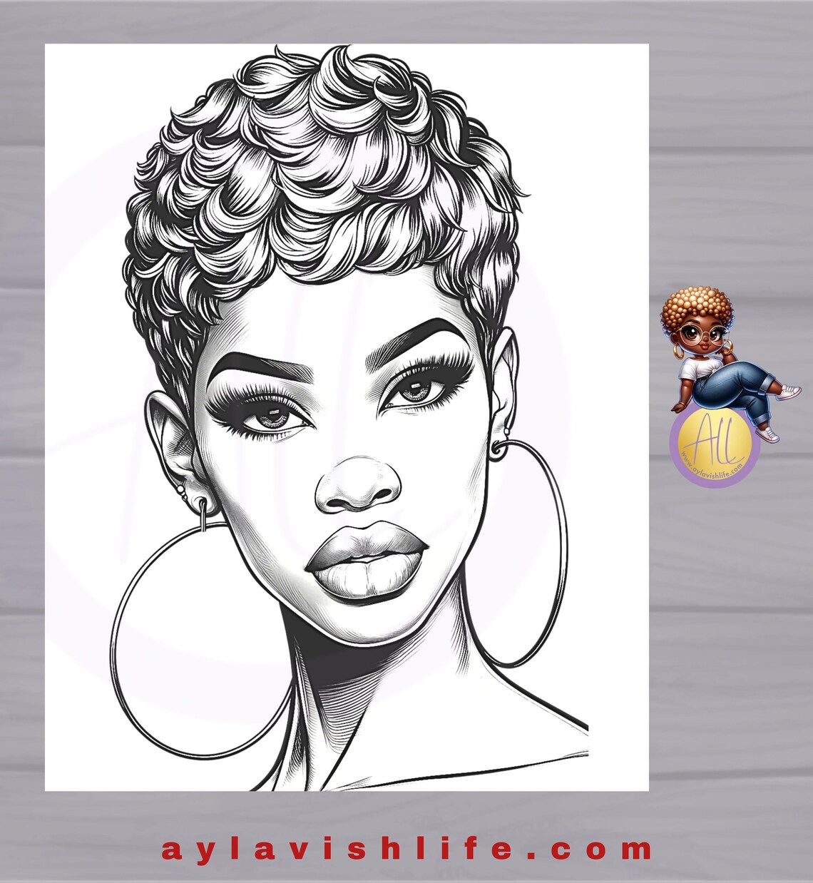 Coloring Page Bundle | Empowerment Art: African American Women Coloring ...