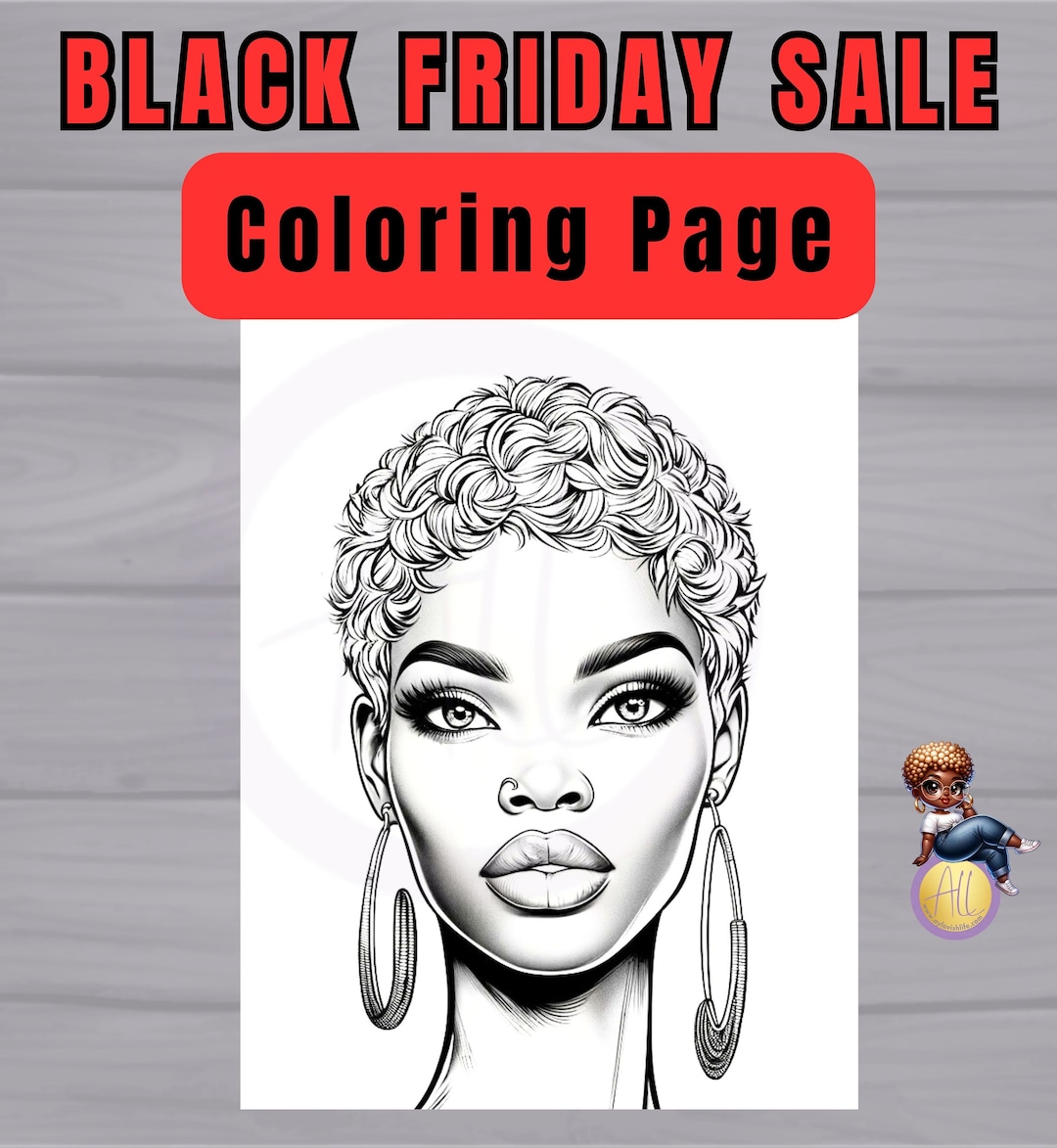 Empowerment Art: African American Women Coloring Pages, Stress Relief ...