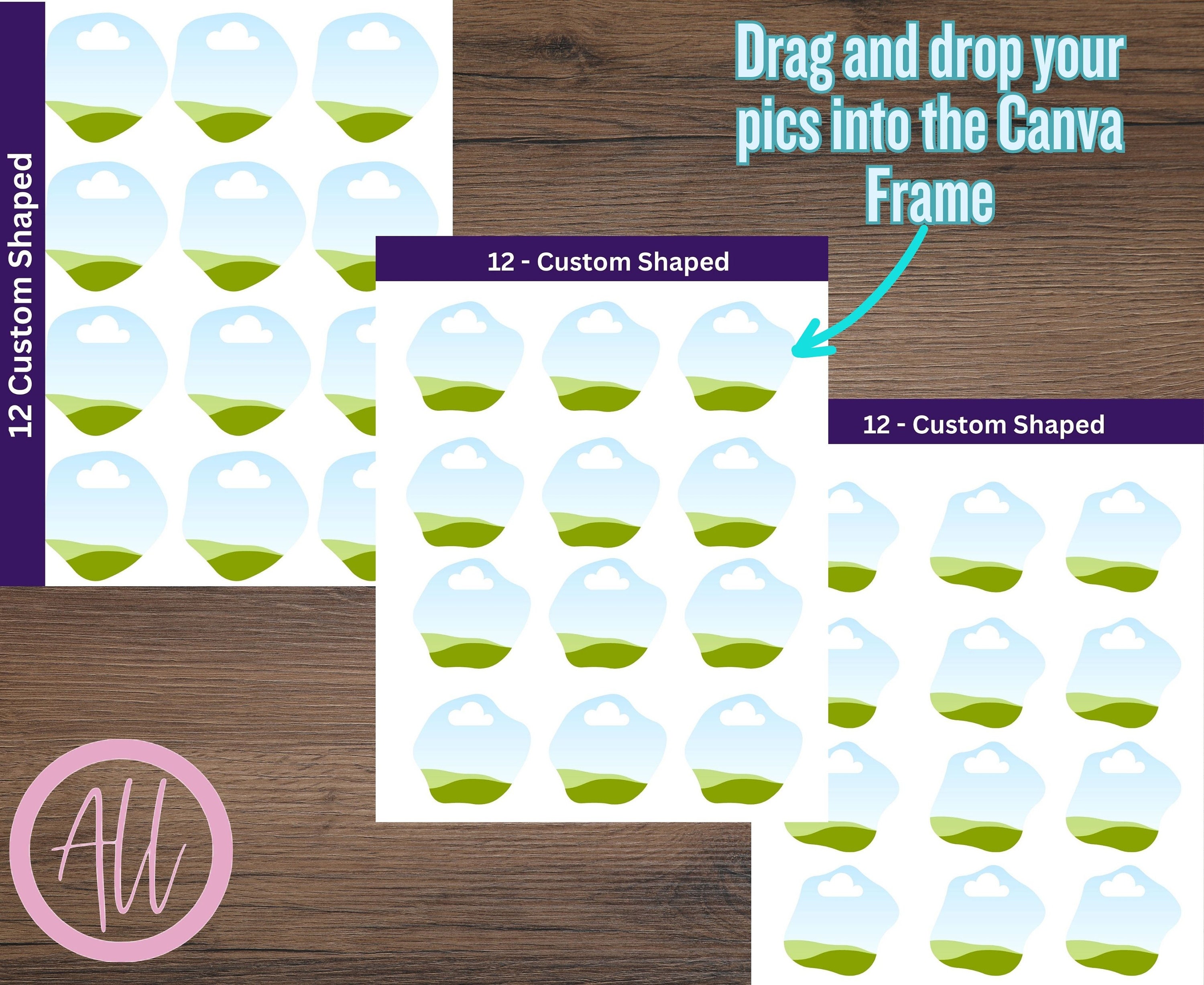 Canva Frame Sticker Template Bundle Create Stunning Stickers ...