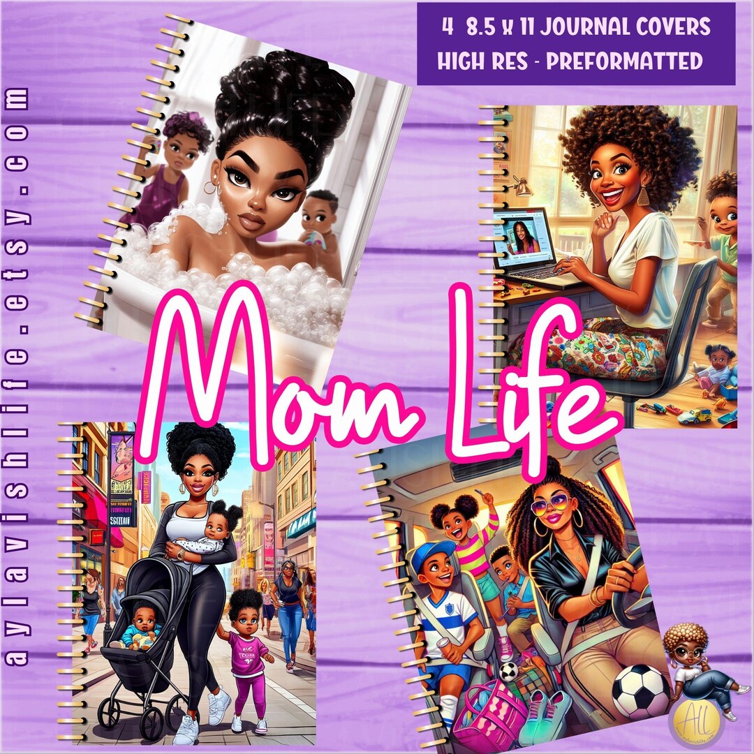 Mom Life Journal Covers | High Resolution | Instant Download ...