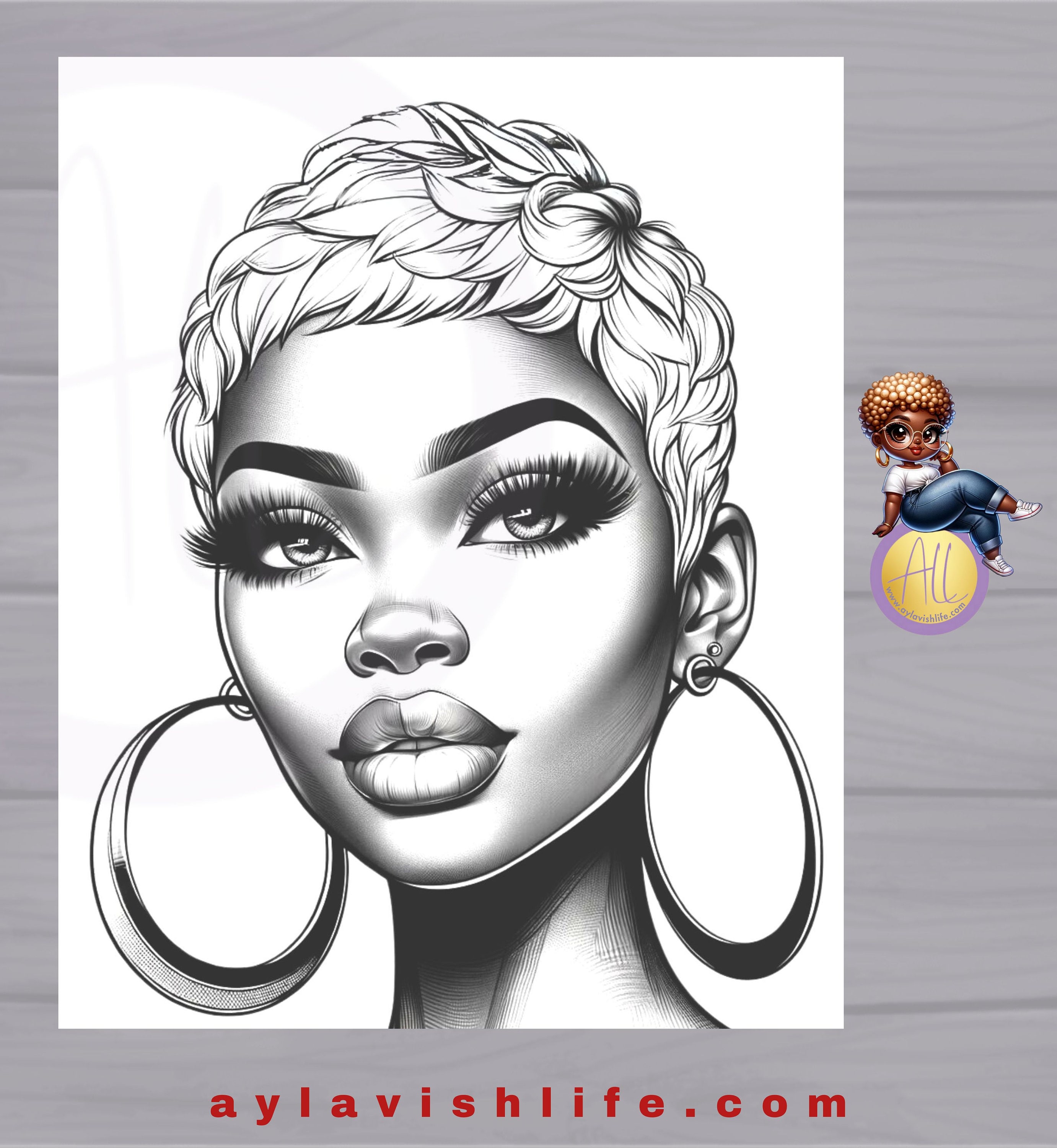 Coloring Page Bundle | Empowerment Art: African American Women Coloring ...
