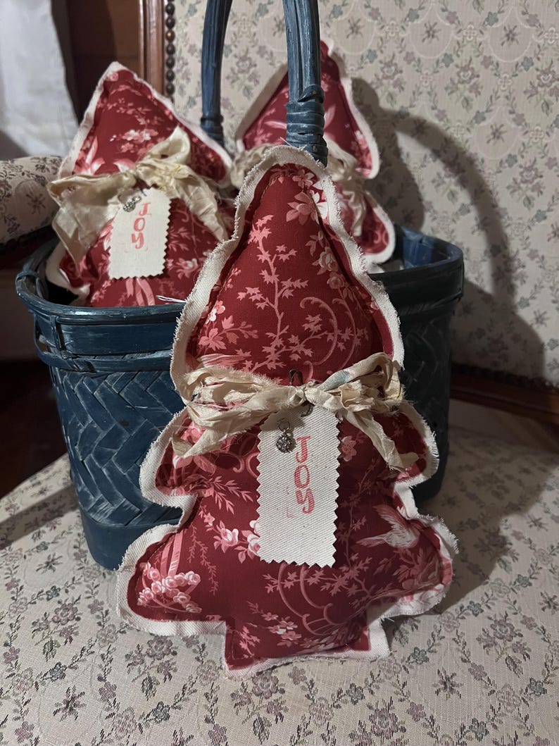 PRE -ORDER- Handmade Toile Christmas Tree: French Country Shabby Chic ...