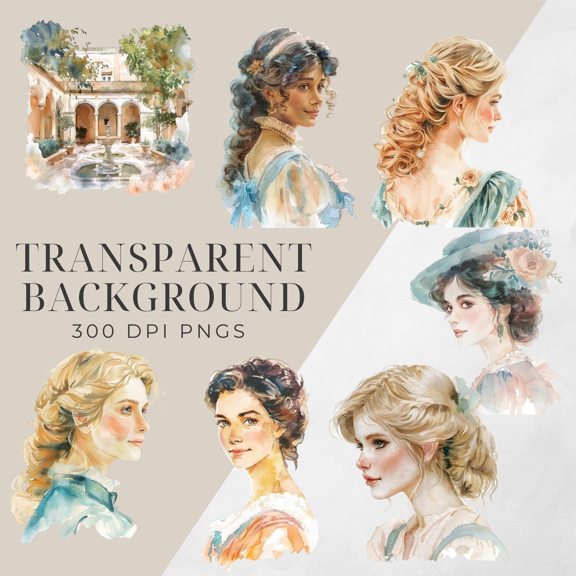 Regency Era Clipart Regency Clipart Victorian Clipart Pride and ...