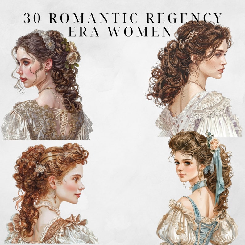 Regency Era Clipart Regency Clipart Victorian Clipart Pride and ...